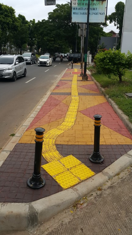 Trotoar Tebet Raya - Tebet - Jakarta Selatan - Watumas Pattern Concrete